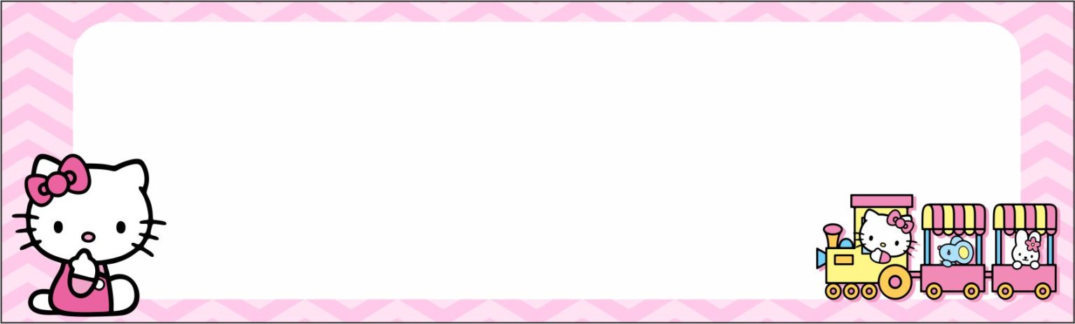 Etiqueta Escolar Hello Kitty
