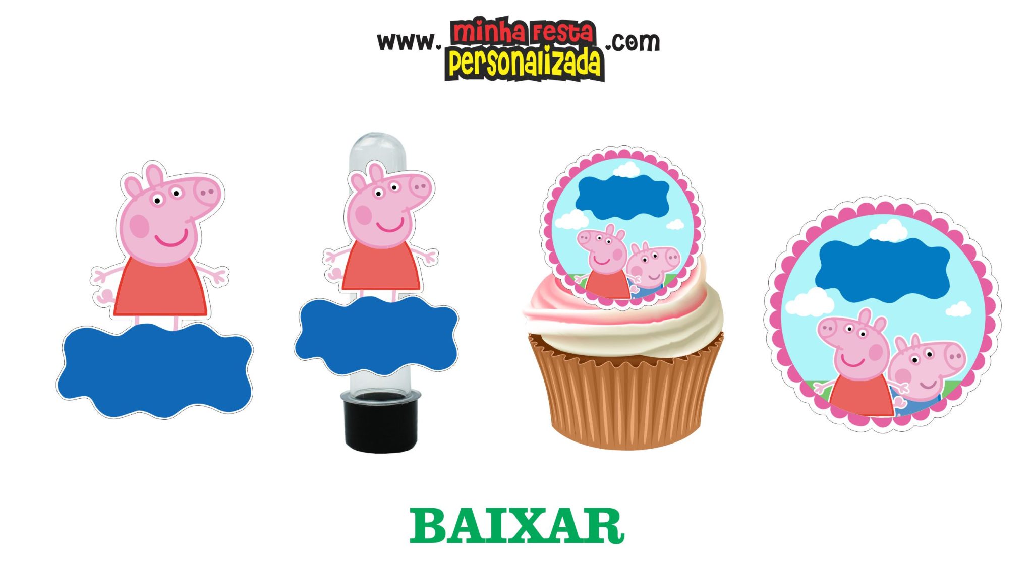 Kit Festa Peppa Pig Pronto Para Imprimir