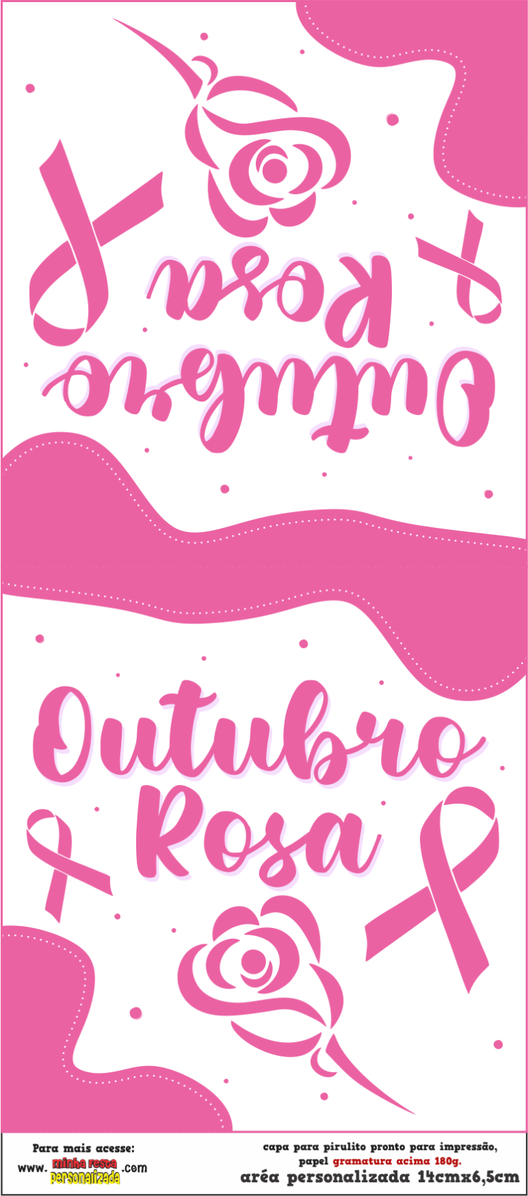 Capa pirulito outubro rosa modelo 01