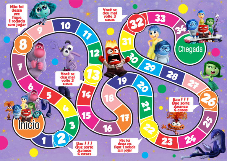 Jogo de tabuleiro personalizado Divertidamente