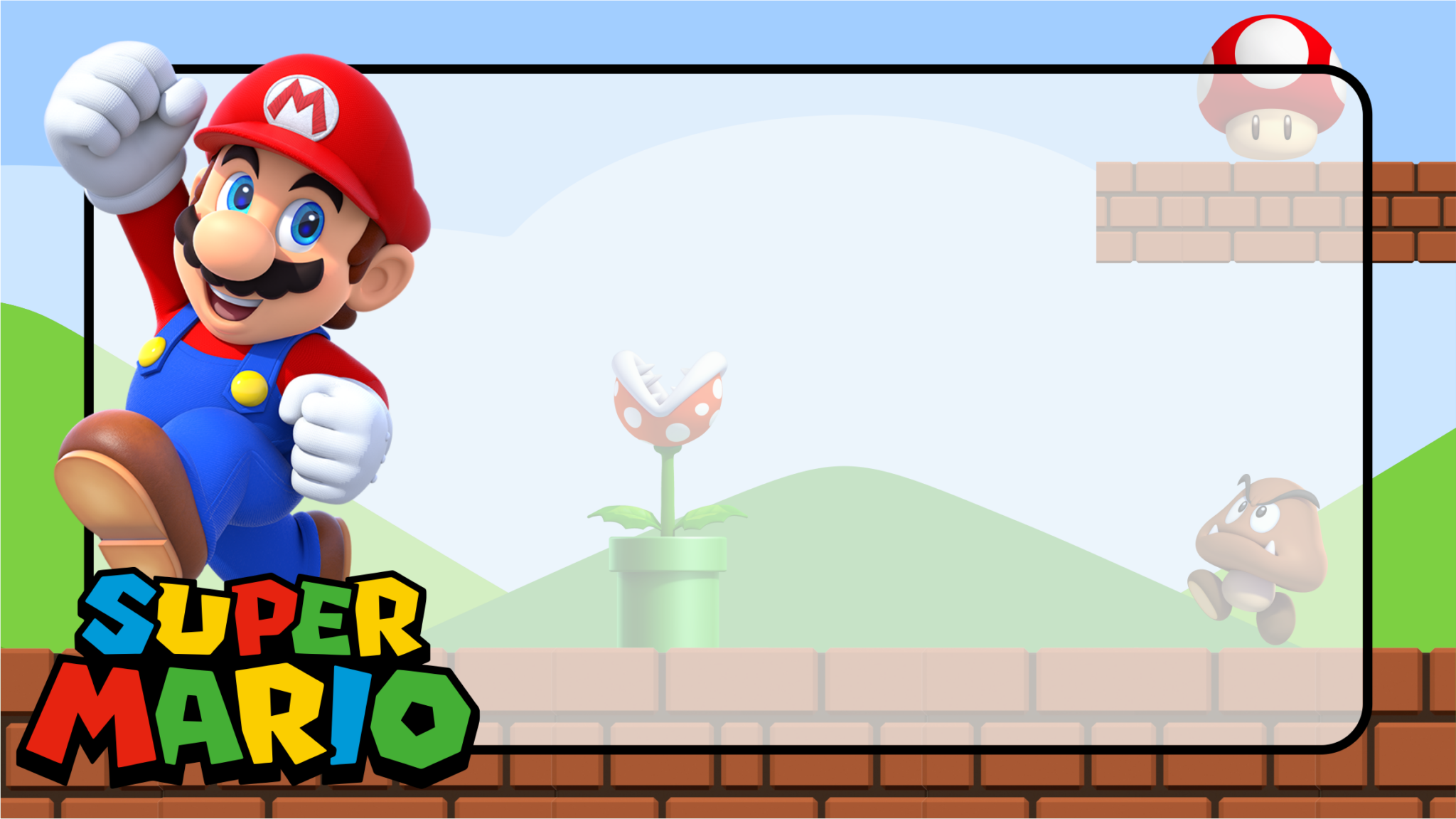 Etiqueta Escolar Mario Bros